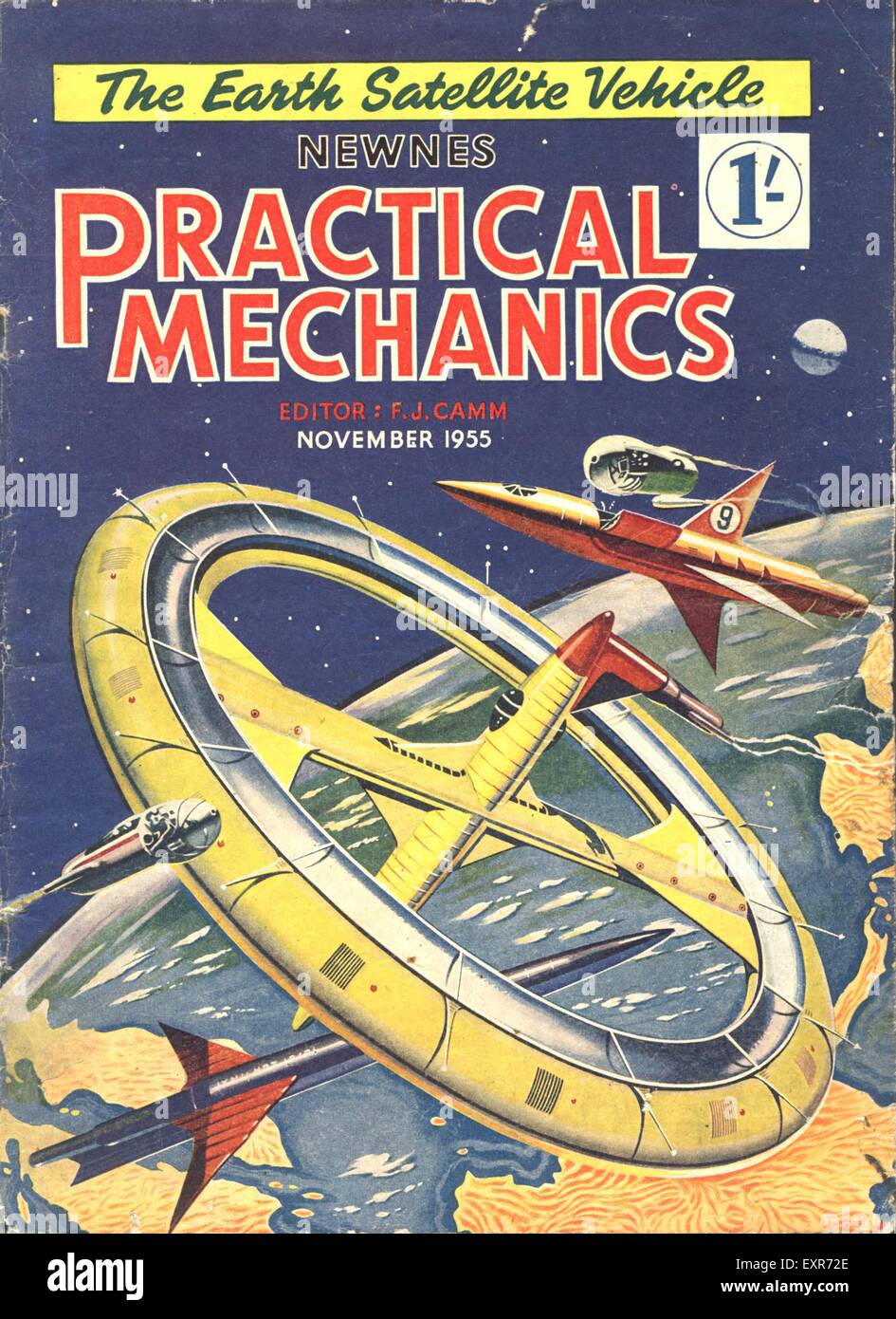 1950s UK Practical Mechanics Magazine Cover Stock Photo - Alamy