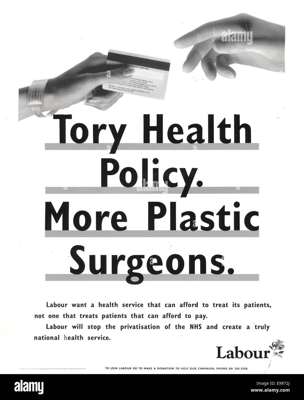 Uk labour propaganda poster hi-res stock photography and images - Alamy