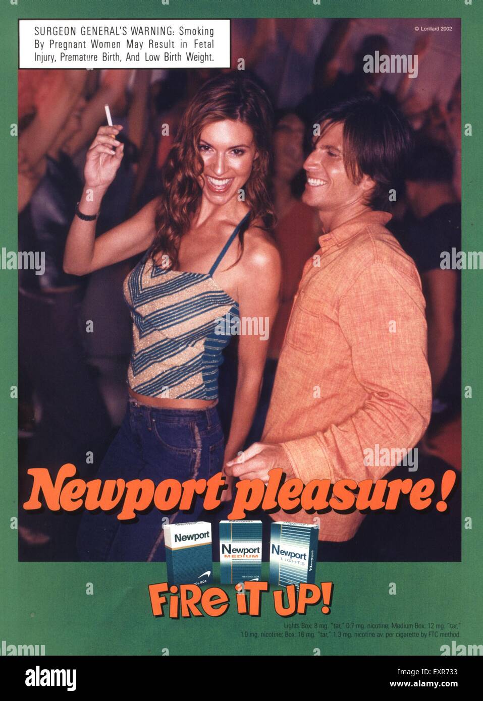 2000s USA Newport Magazine Advert Stock Photo - Alamy