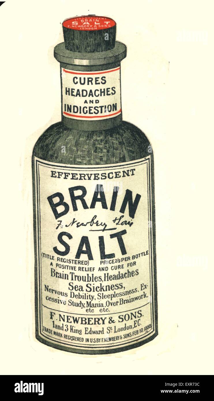 1890s UK Brains Salt Magazine Advert Stock Photo - Alamy