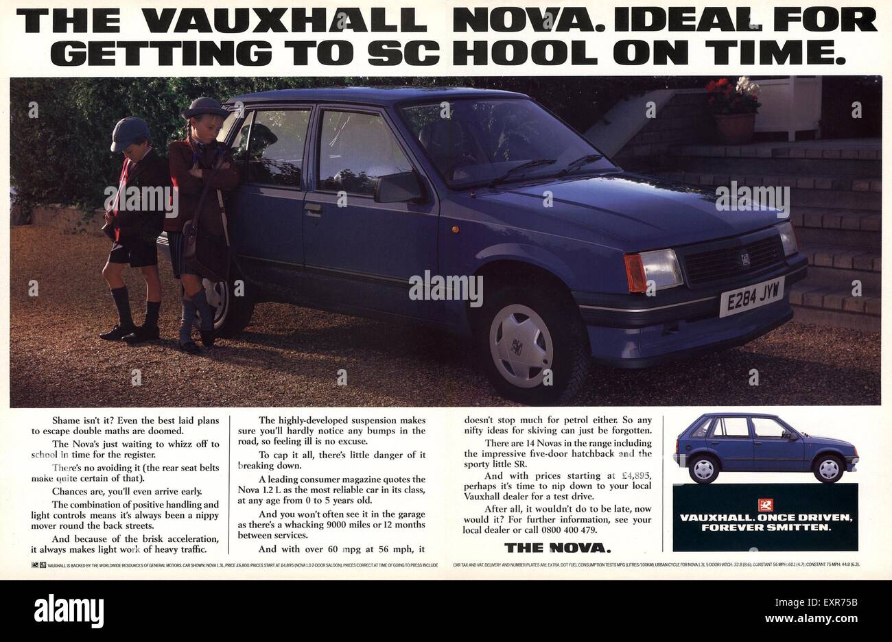 1990s UK Vauxhall Magazine Advert Stock Photo - Alamy