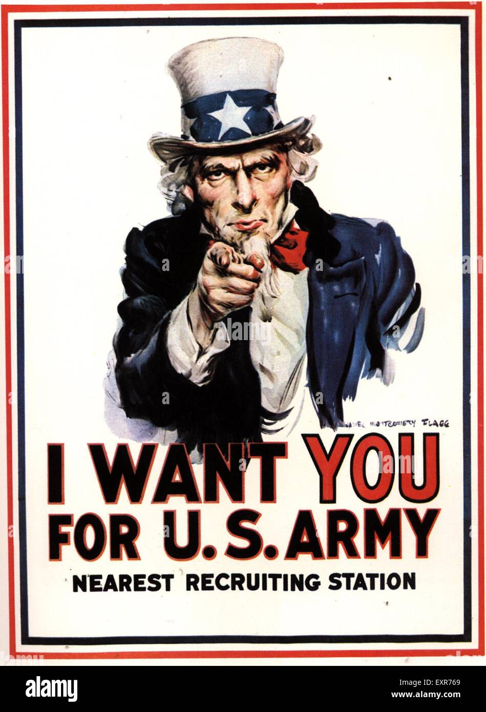 Uncle sam recruitment poster hi-res stock photography and images - Alamy