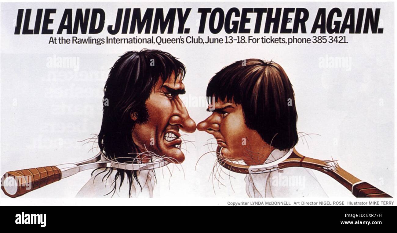 1980s UK Rawlings International Tournament Poster Stock Photo - Alamy