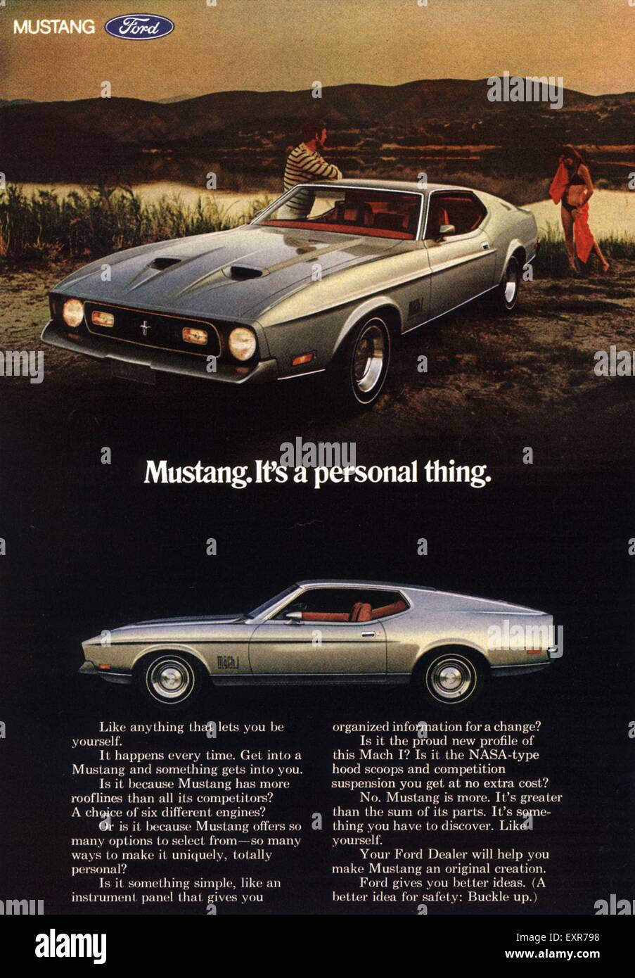 1970s USA Ford Magazine Advert Stock Photo - Alamy