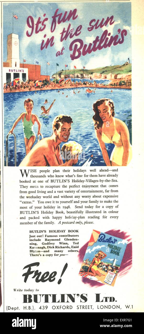 1950s butlins hi-res stock photography and images - Alamy