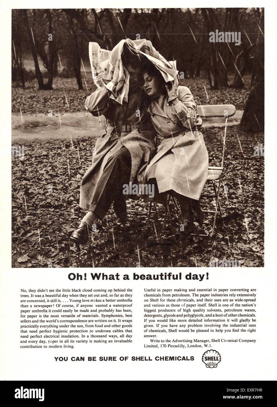 1960s UK Shell Magazine Advert Stock Photo - Alamy