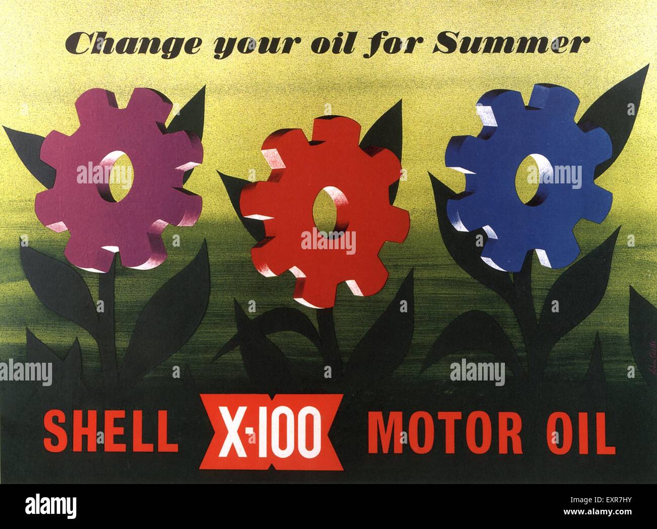 1950s UK Shell Magazine Advert Stock Photo - Alamy