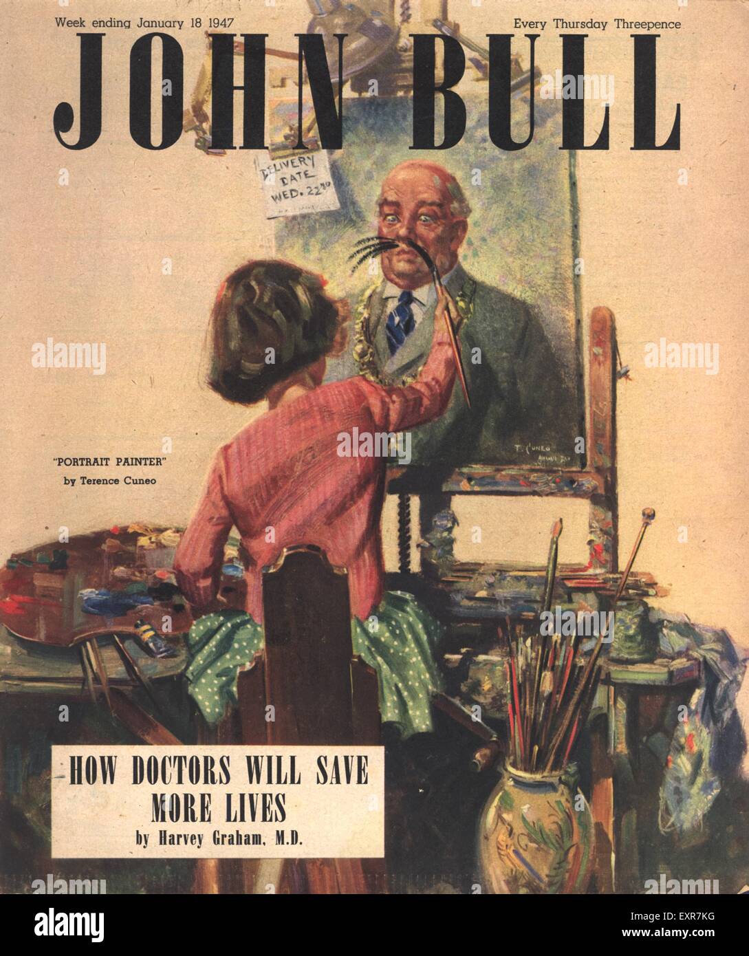 1940s UK John Bull Magazine Cover Stock Photo - Alamy