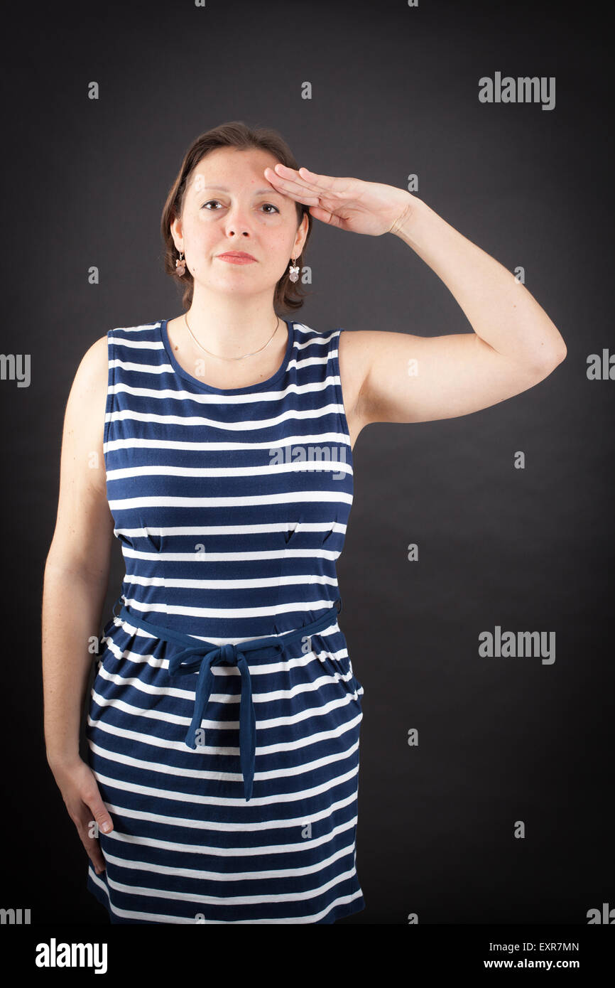 Beautiful woman doing different expressions in different sets of ...