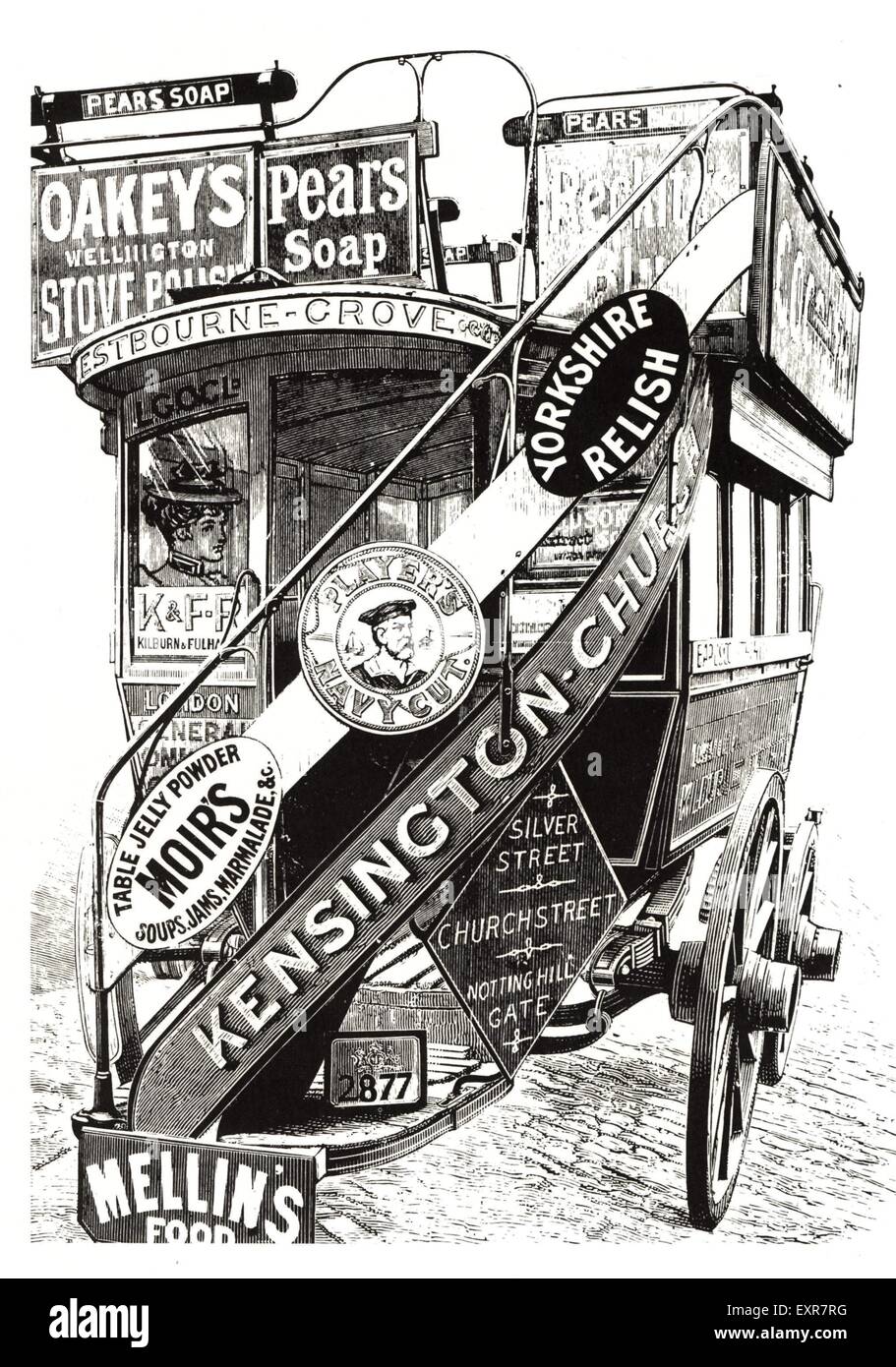 1880s UK Transport Buses Magazine Plate Stock Photo - Alamy