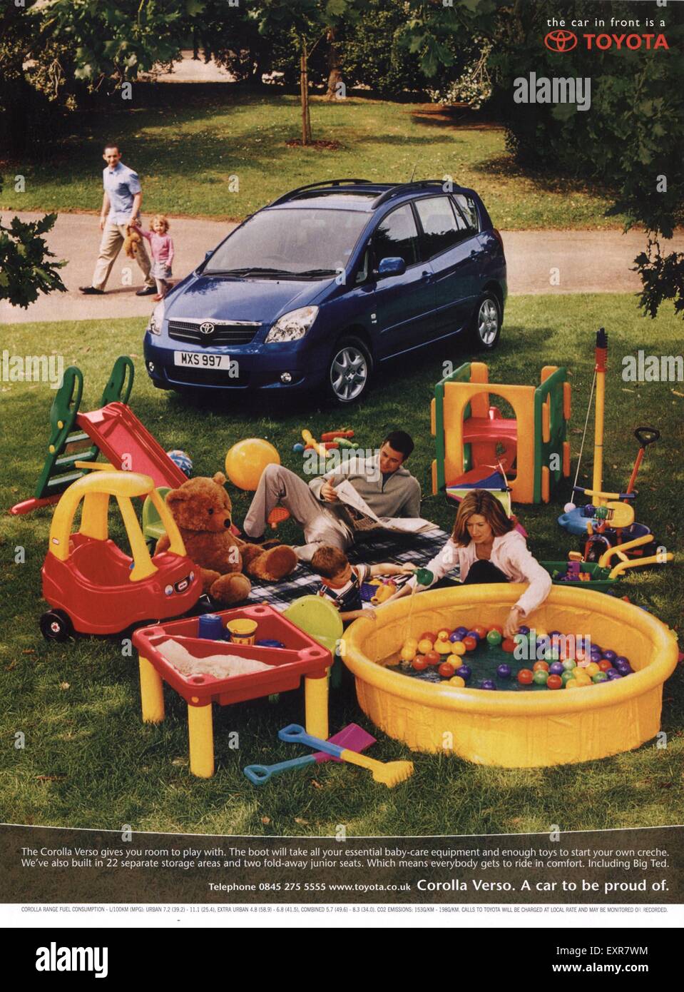 2000s UK Toyota Magazine Advert Stock Photo - Alamy