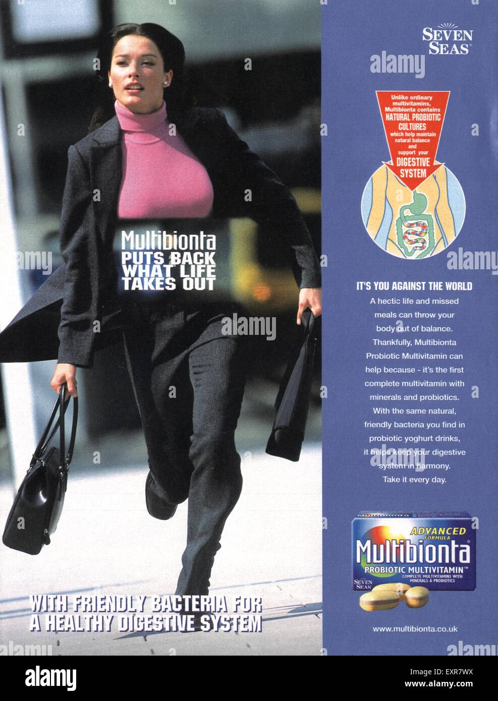 2000s UK Seven Seas Vitamins Magazine Advert Stock Photo - Alamy