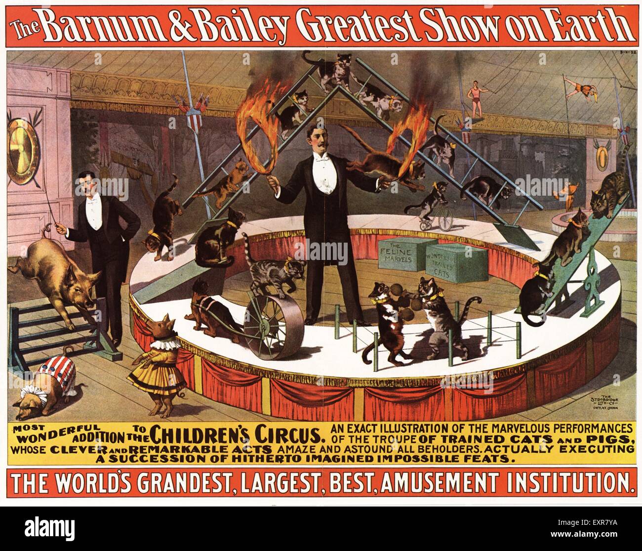 1900s usa circus poster hi-res stock photography and images - Alamy