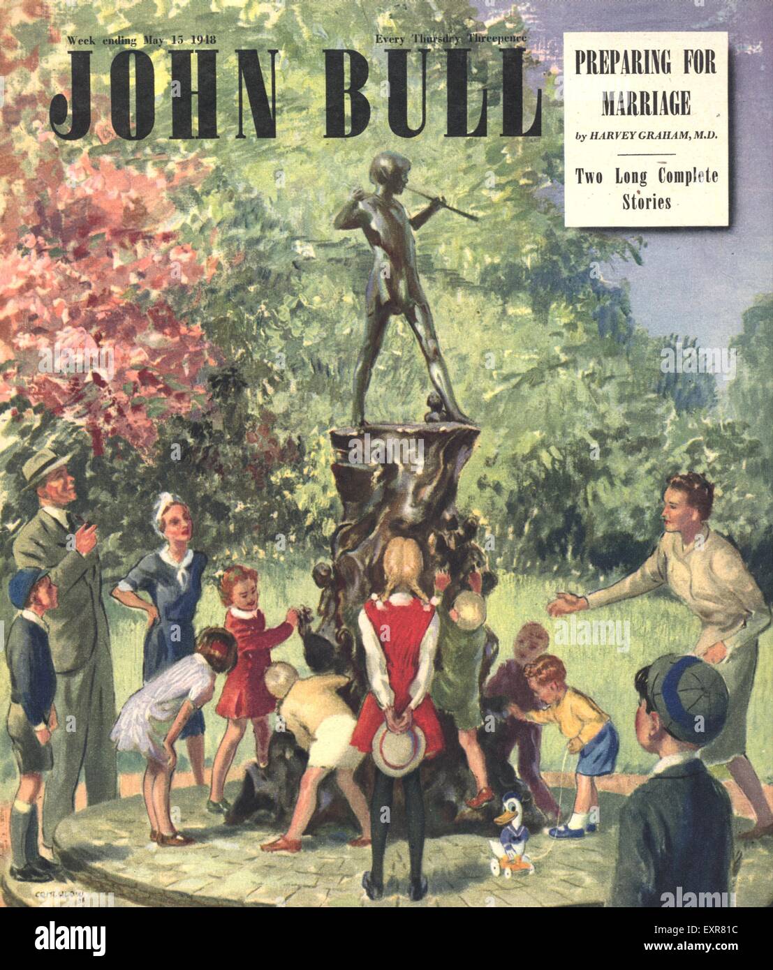 1940s UK John Bull Magazine Cover Stock Photo - Alamy