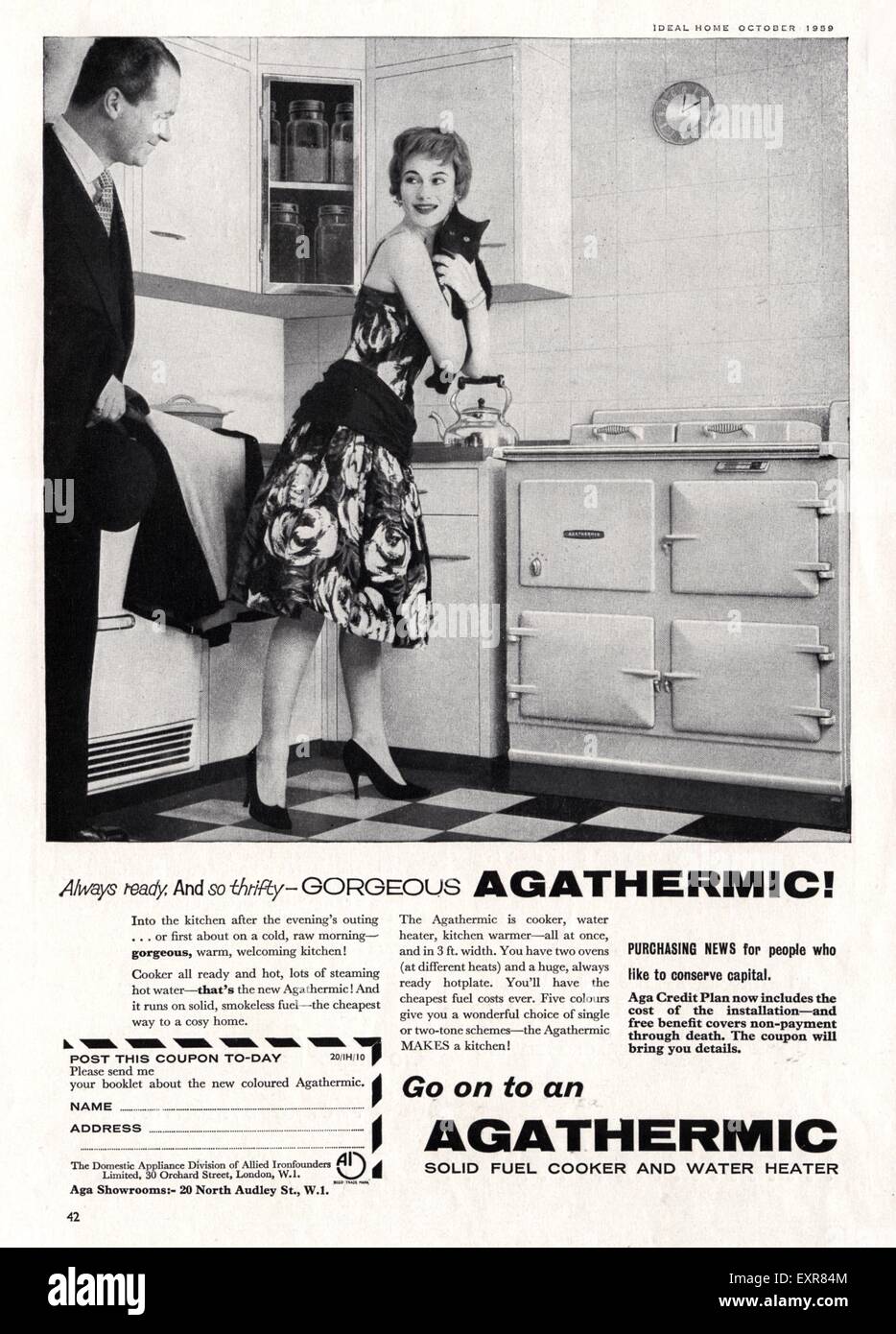 Aga advert 1950s hi-res stock photography and images - Alamy