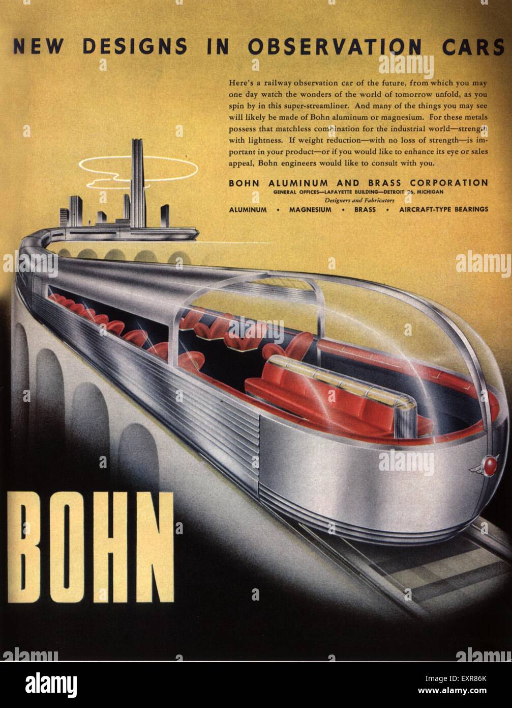 1940s USA Bohn Magazine Advert Stock Photo - Alamy