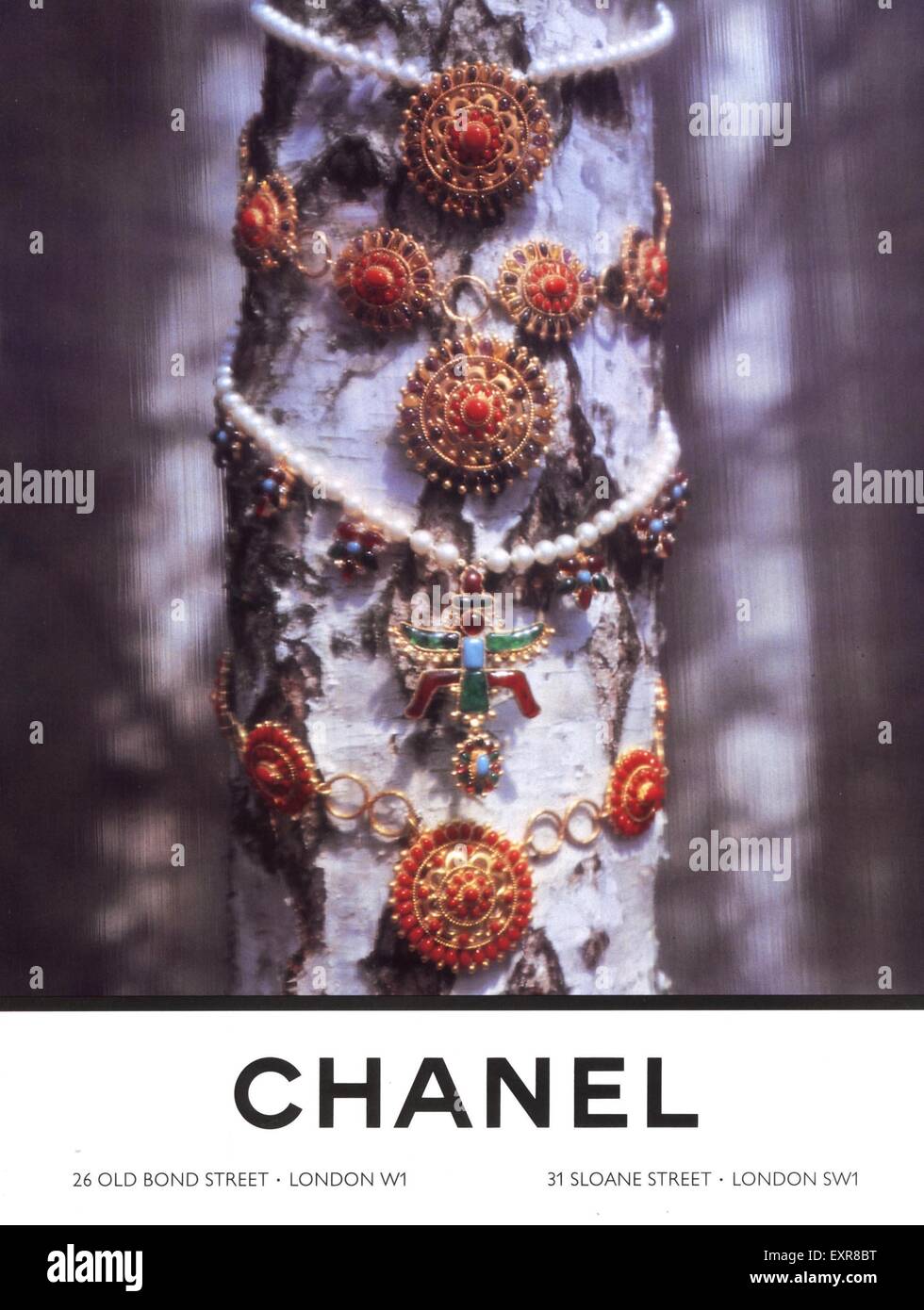 1990s USA Chanel Magazine Advert Stock Photo - Alamy