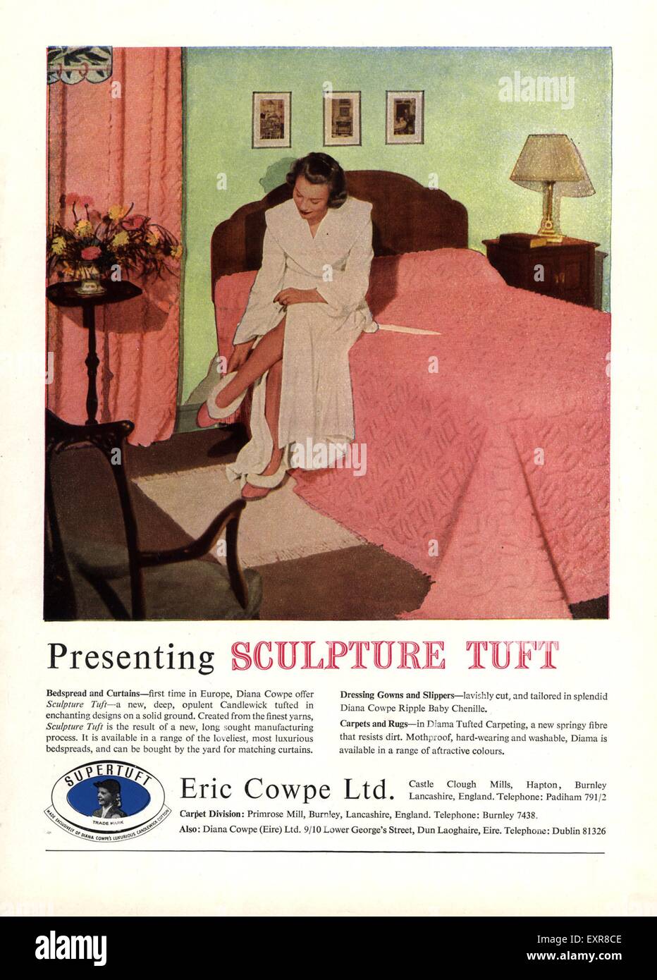 1950s UK Eric Coupe Ltd Magazine Advert Stock Photo - Alamy