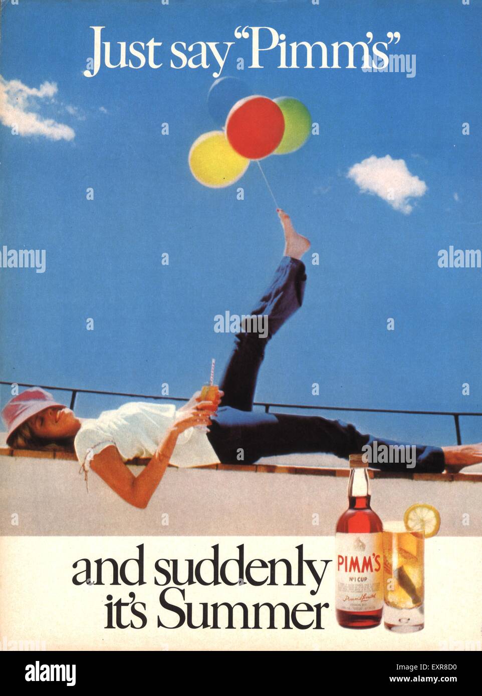 Pimm's advert hi-res stock photography and images - Alamy