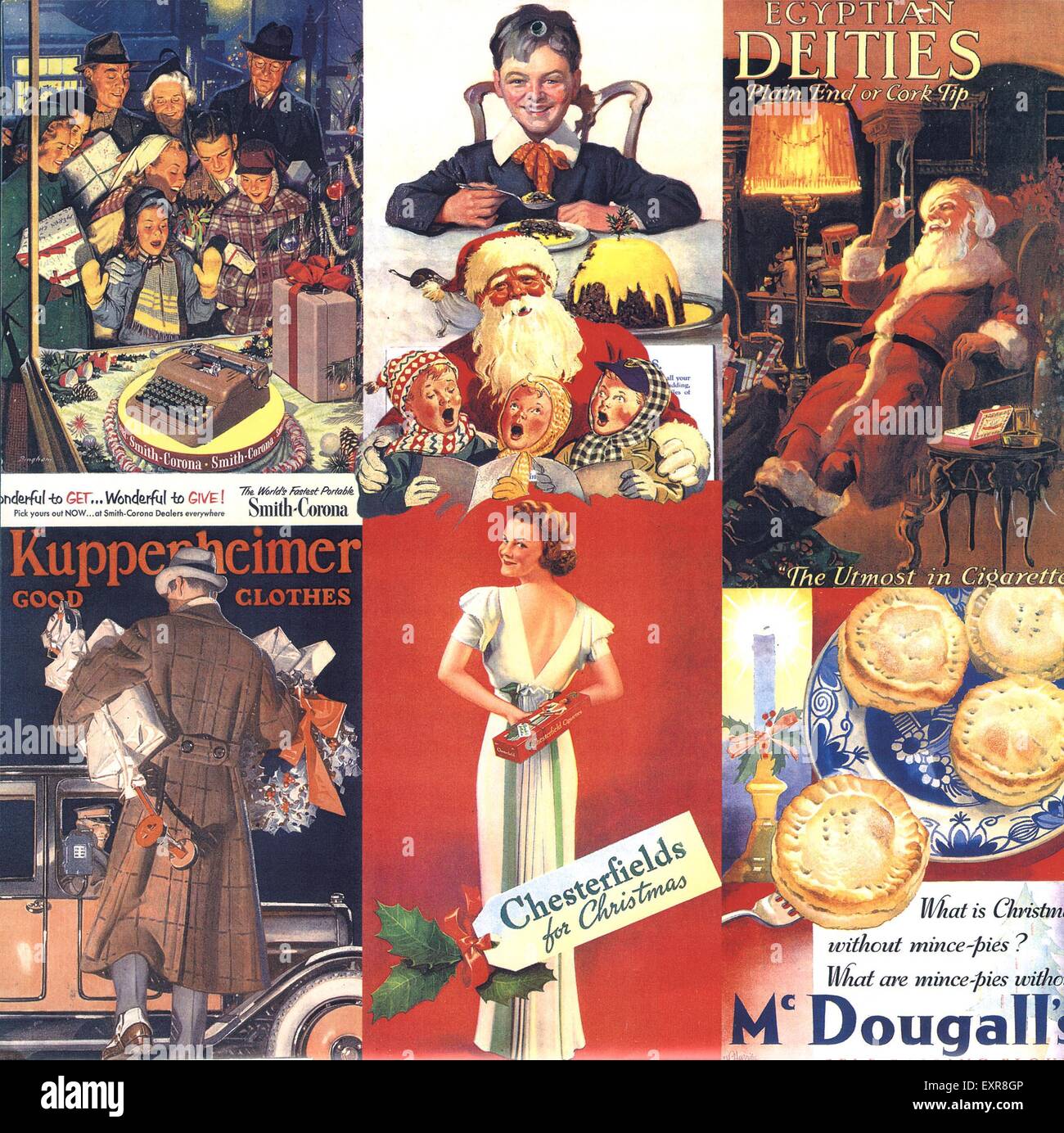 1990s UK Advertising Archives Montage Page Brochure Plate Stock Photo ...