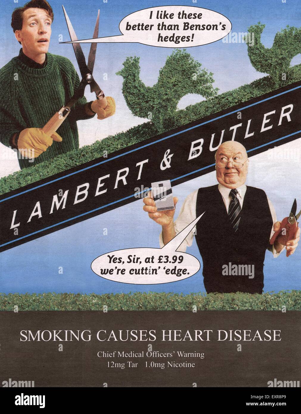 2000s UK Lambert and Butler Magazine Advert Stock Photo - Alamy