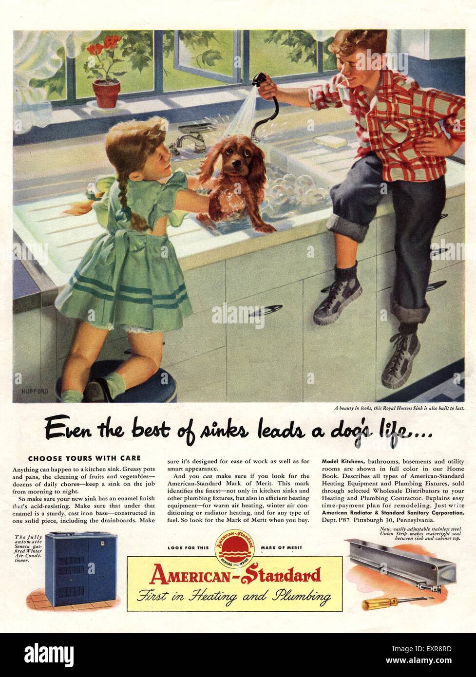 1940s USA Standard Magazine Advert Stock Photo - Alamy