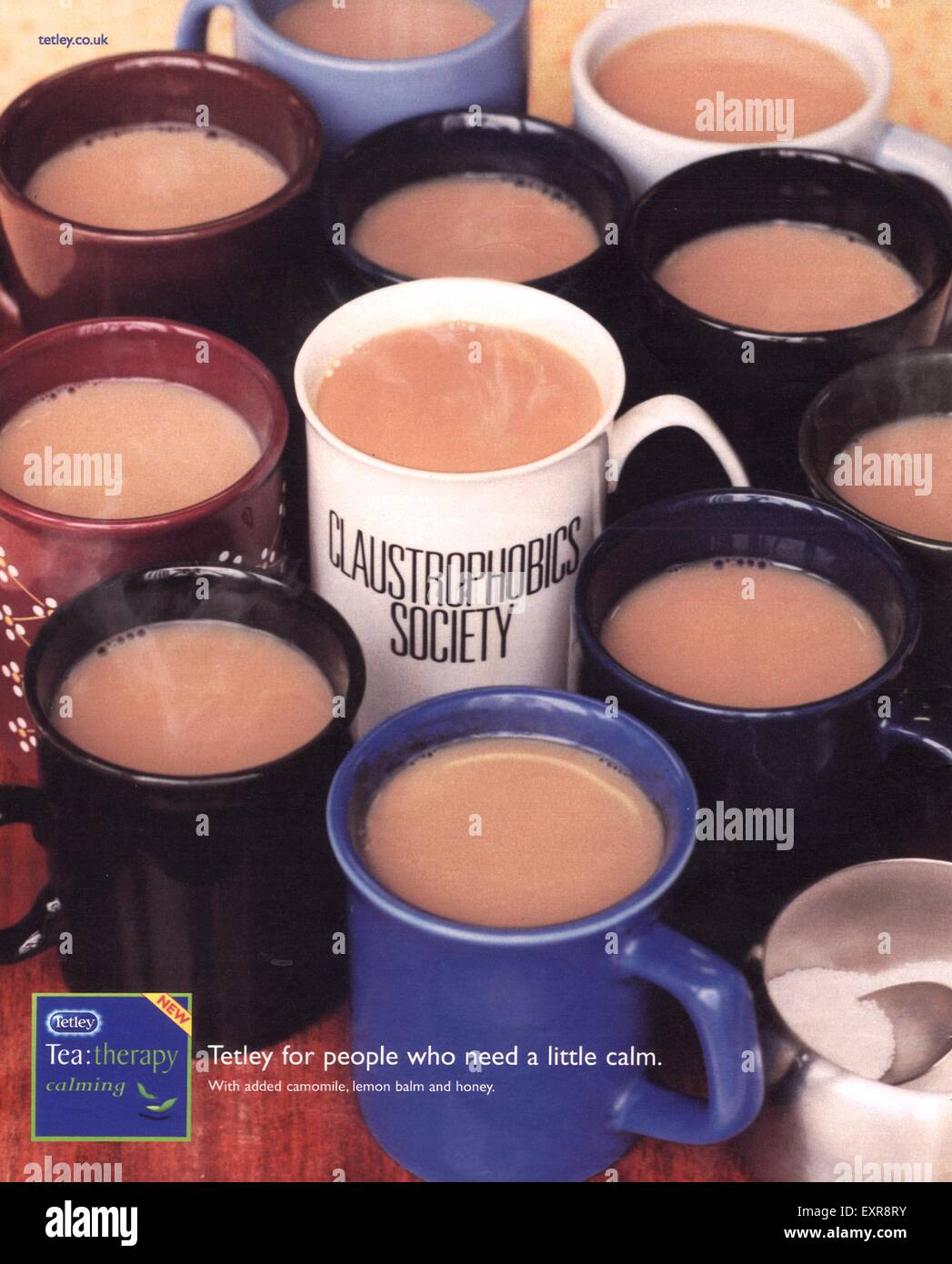 2000s UK Tetley Magazine Advert Stock Photo - Alamy