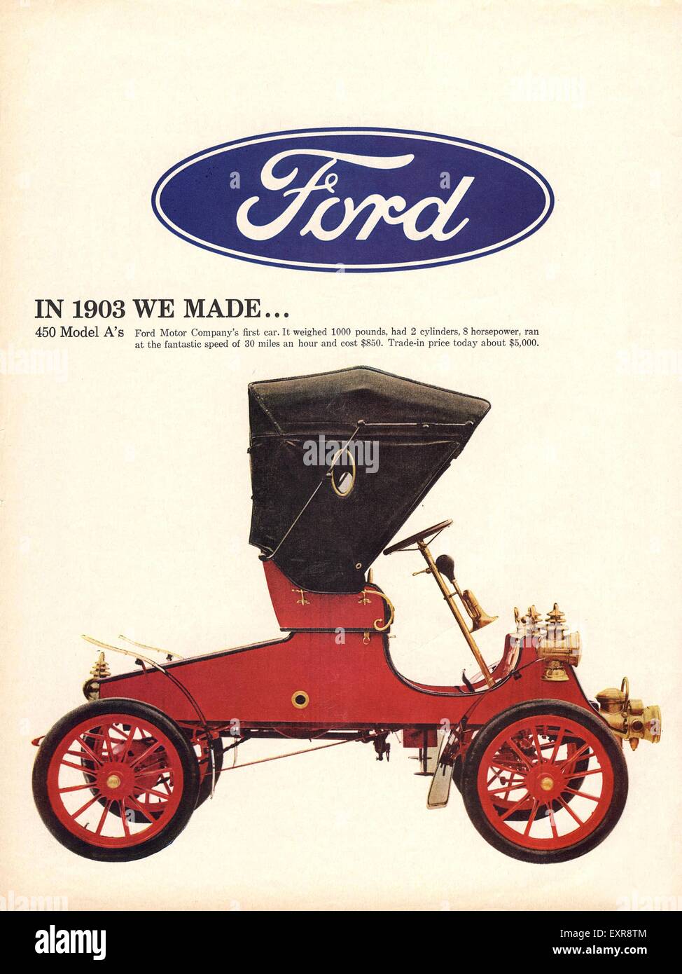 1960s UK Ford Magazine Advert Stock Photo - Alamy