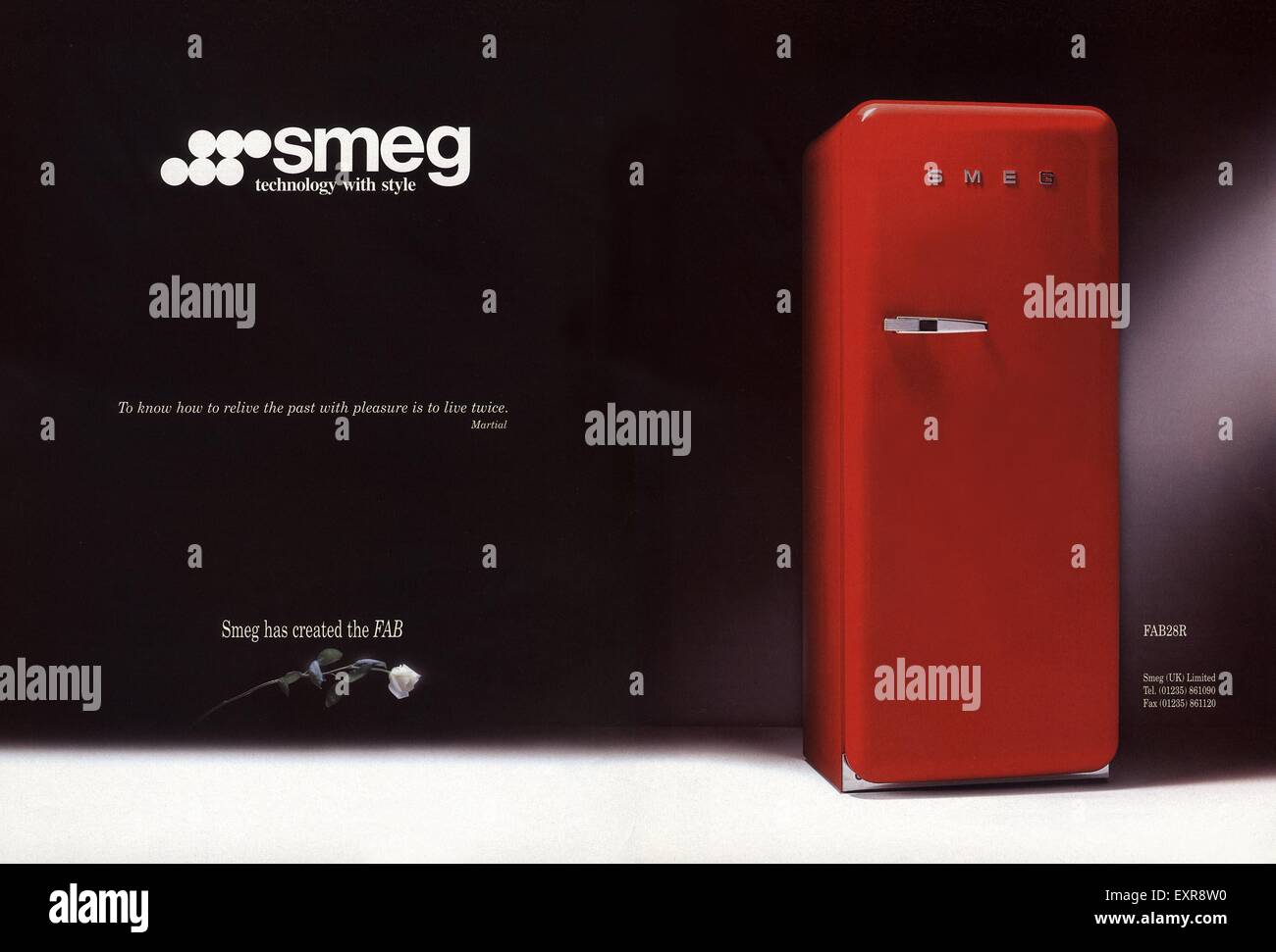 1990s UK Smeg Magazine Advert Stock Photo - Alamy