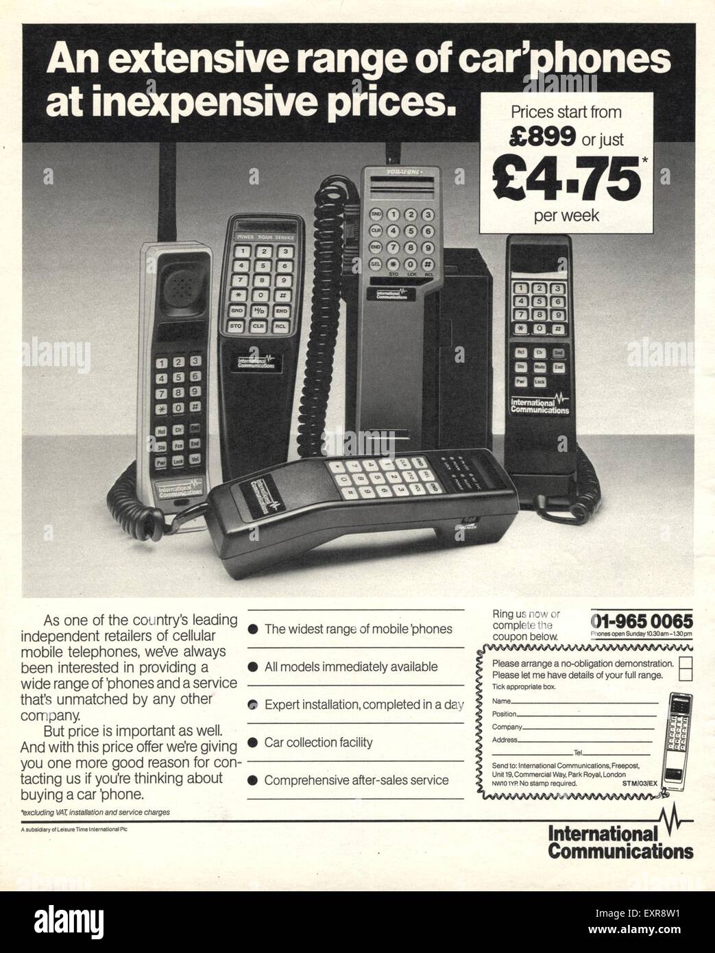 1980s mobile phones hi-res stock photography and images - Alamy