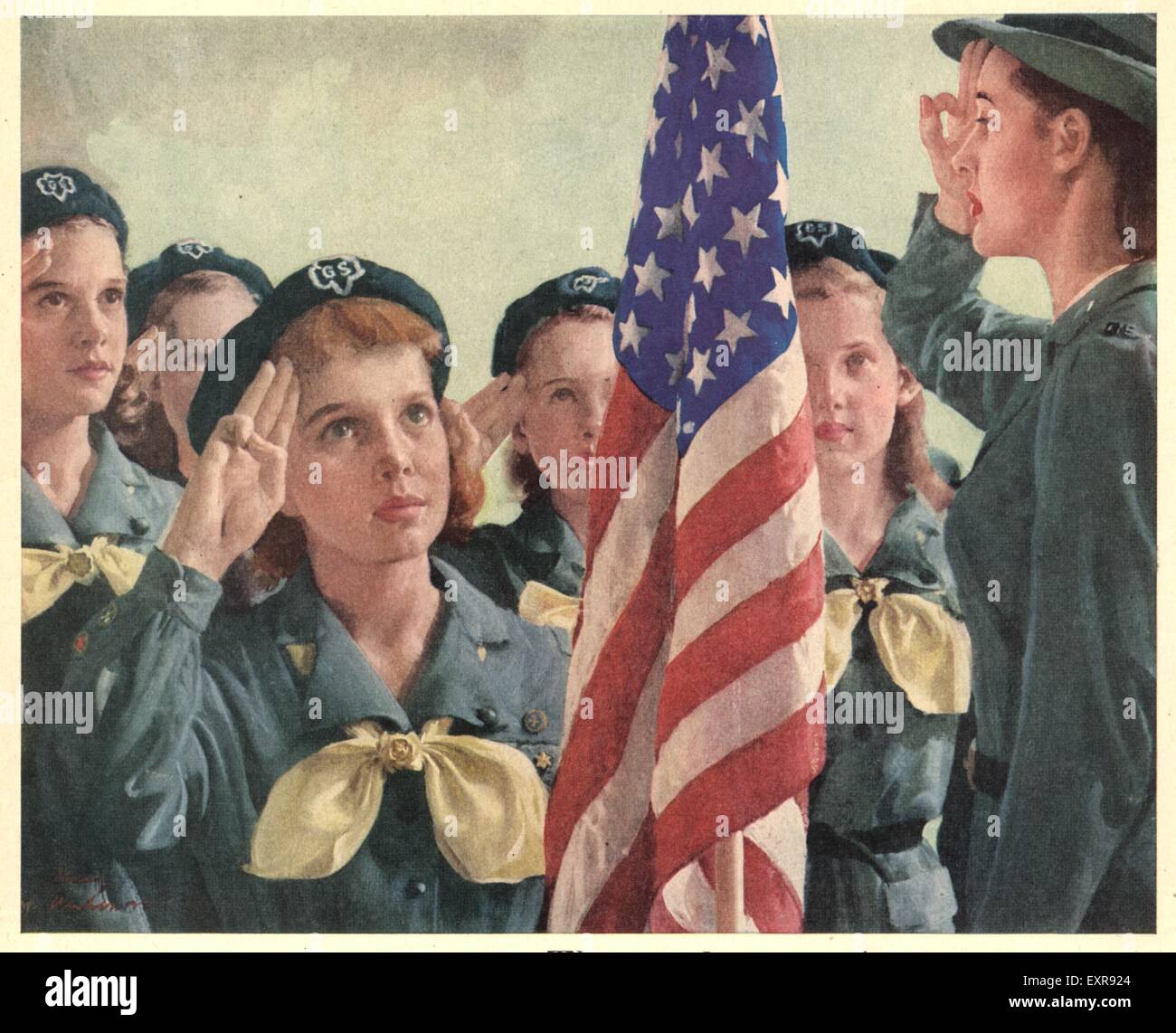 1950s girl guides hi-res stock photography and images - Alamy