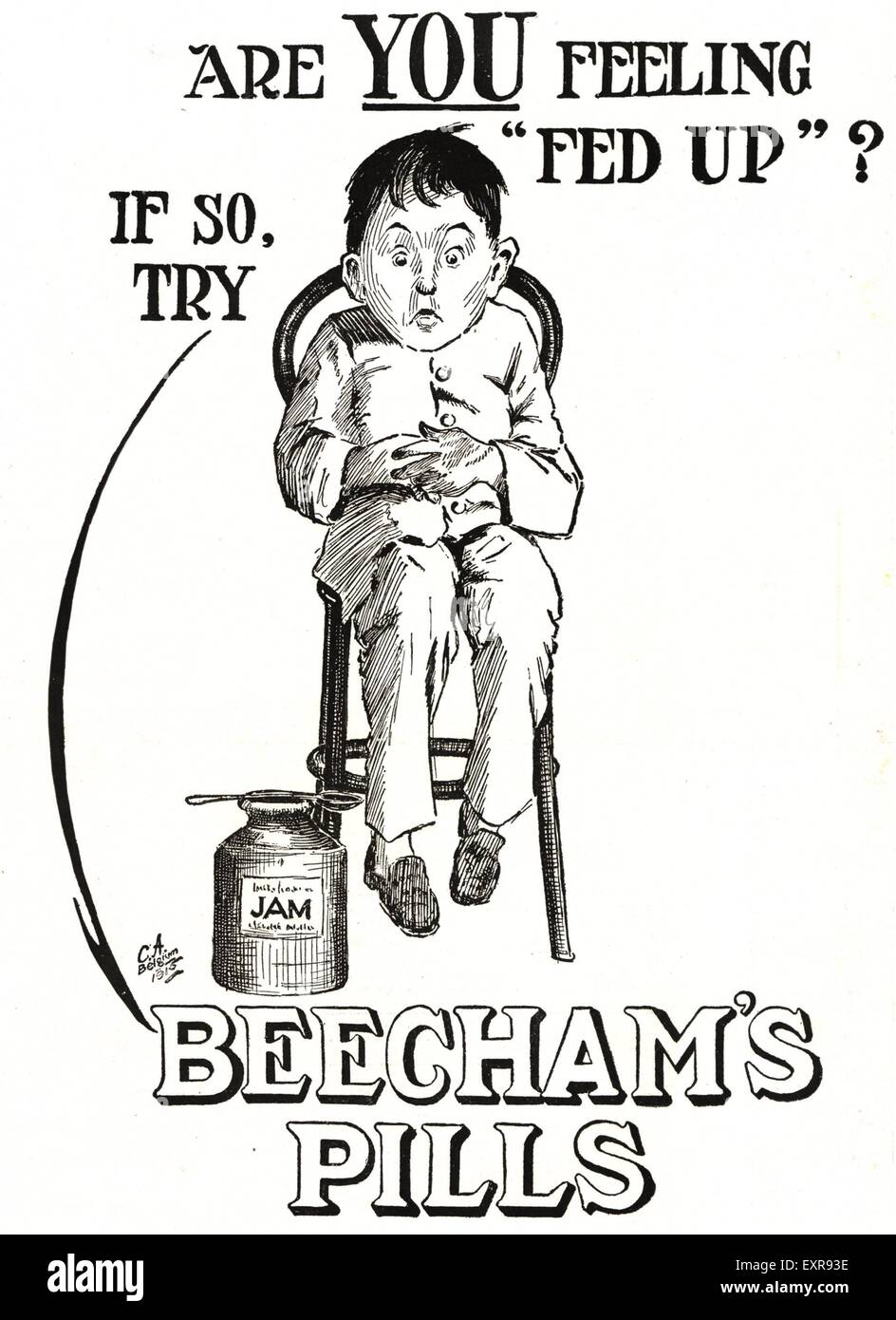 1910s UK Beecham's Magazine Advert Stock Photo - Alamy