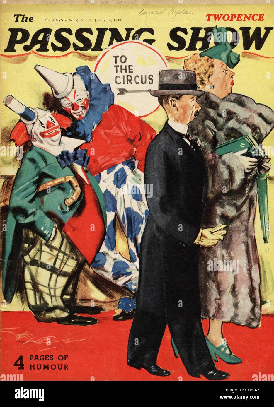 1930s UK The Passing Show Magazine Cover Stock Photo - Alamy