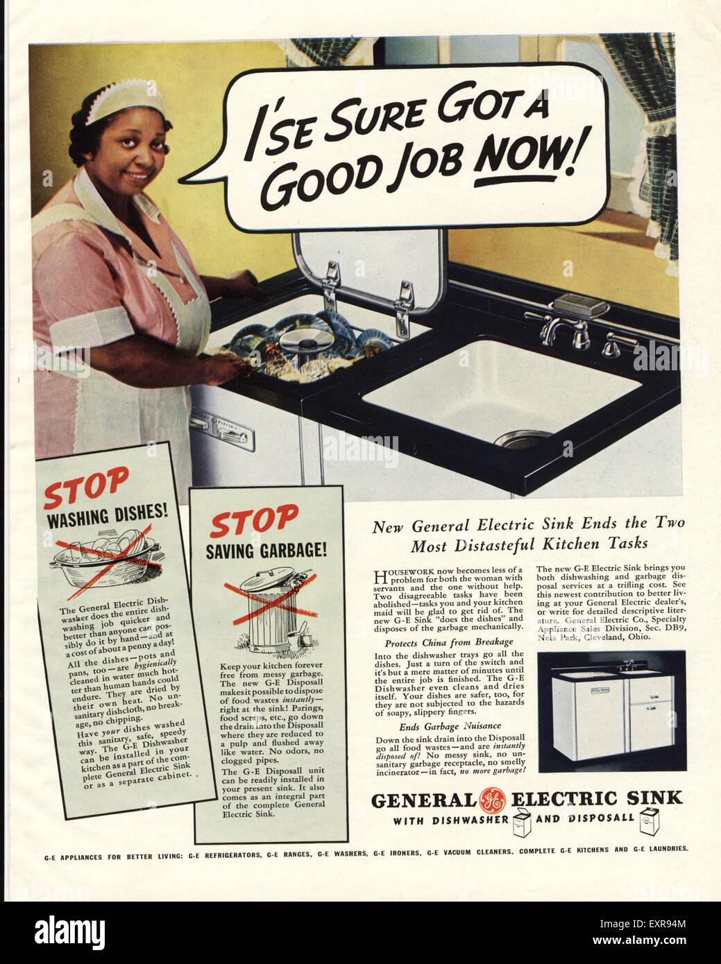 1930s USA General Electric Magazine Advert Stock Photo - Alamy