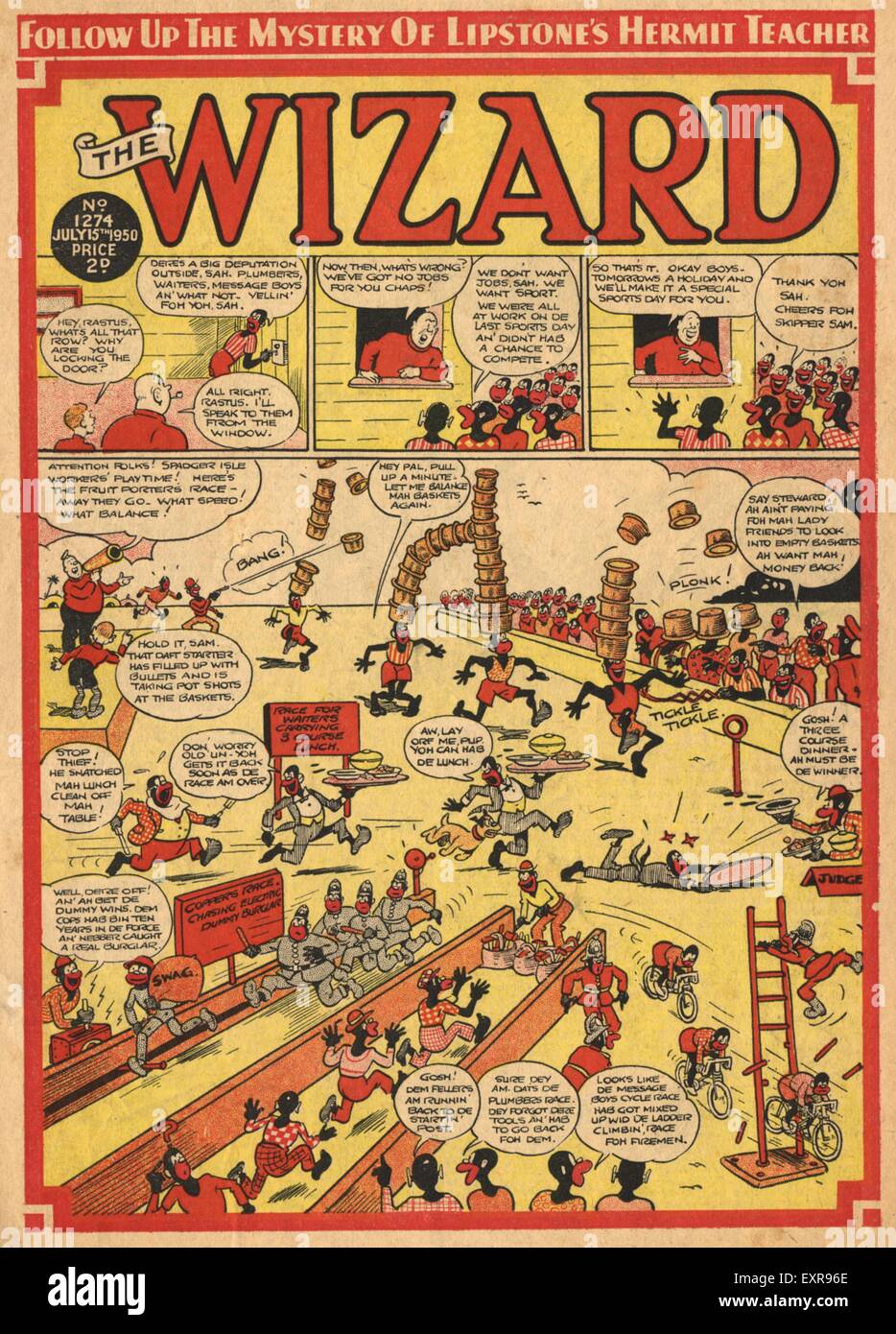 1940s UK The Wizard Comic/ Annual Cover Stock Photo - Alamy