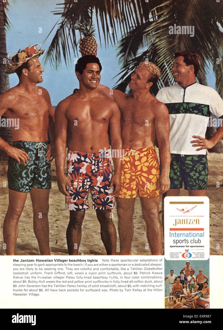1960s USA Jantzen Magazine Advert Stock Photo - Alamy