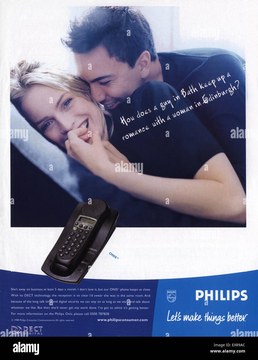 1990s UK Philips Magazine Advert Stock Photo - Alamy