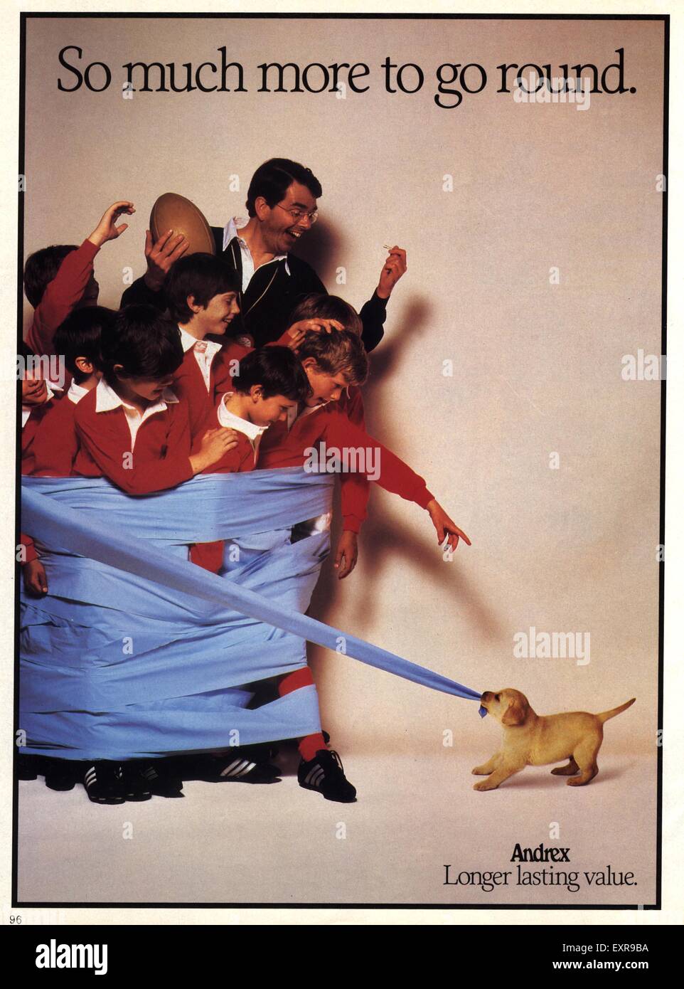 1980s UK Andrex Magazine Advert Stock Photo - Alamy