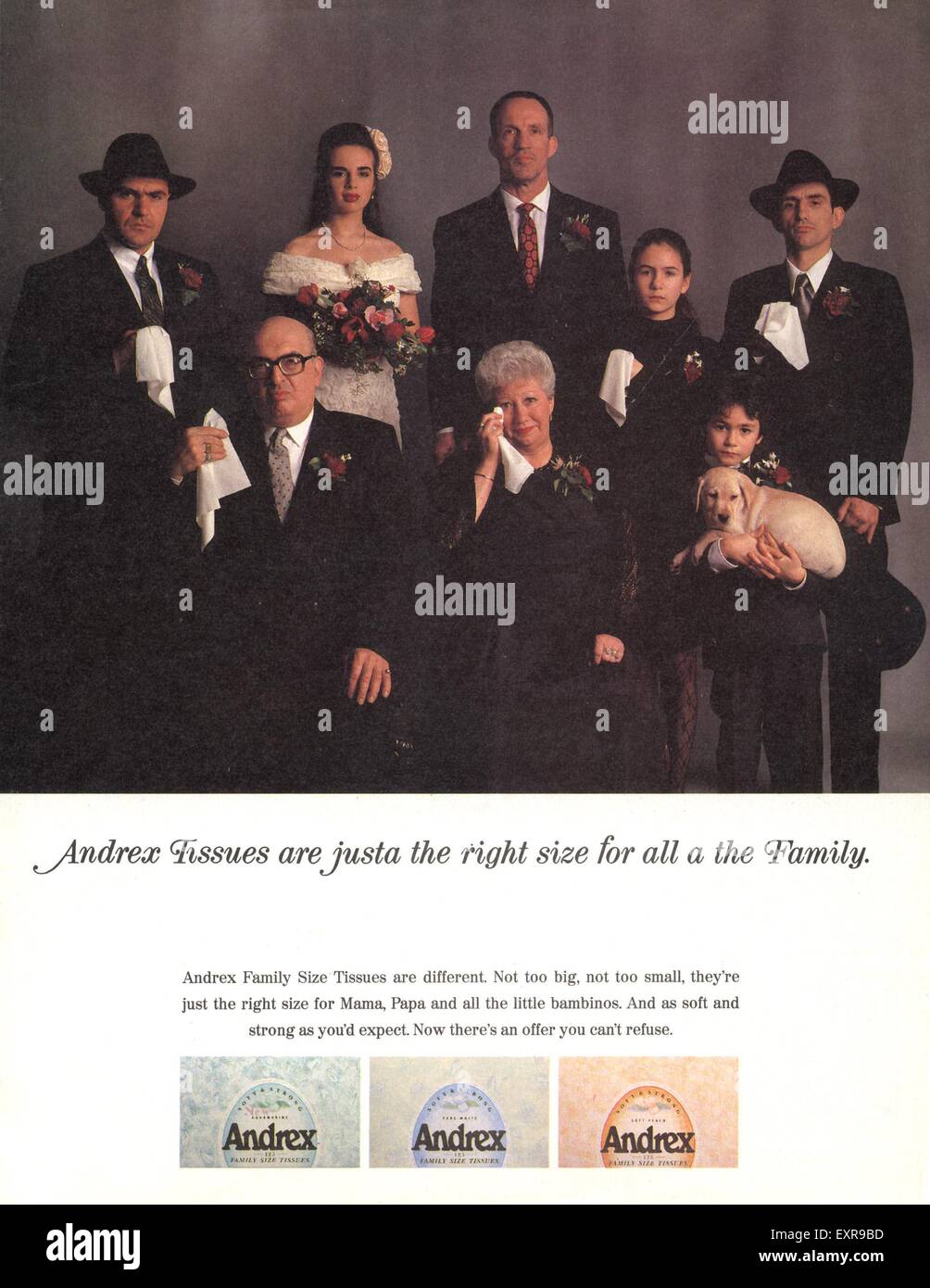 1980s UK Andrex Magazine Advert Stock Photo - Alamy