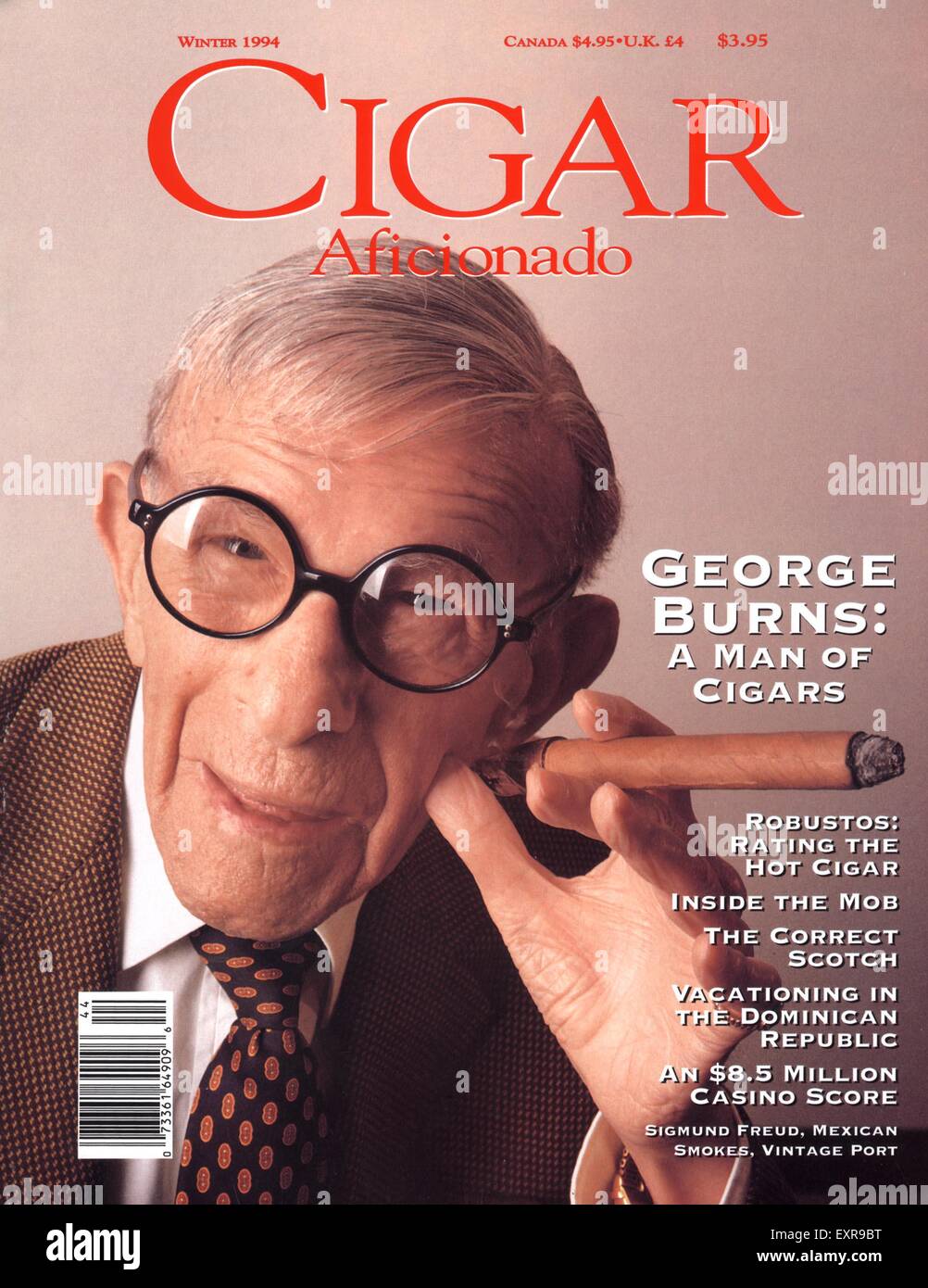 1990s USA Cigar Aficionado Magazine Cover Stock Photo - Alamy
