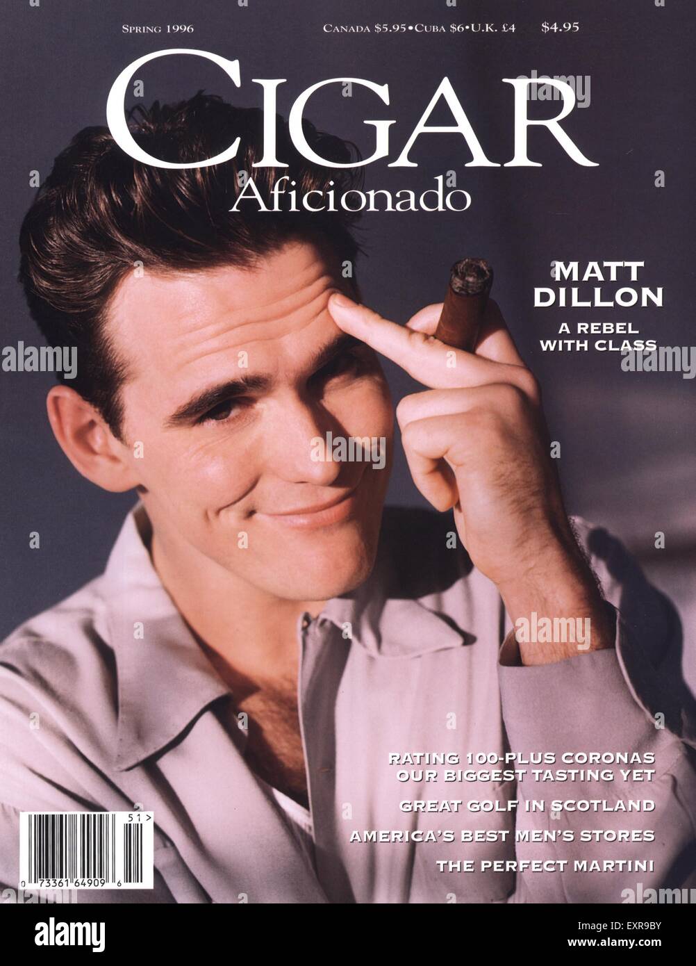 1990s USA Cigar Aficionado Magazine Cover Stock Photo - Alamy