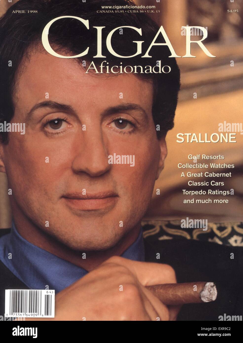 1990s USA Cigar Aficionado Magazine Cover Stock Photo - Alamy