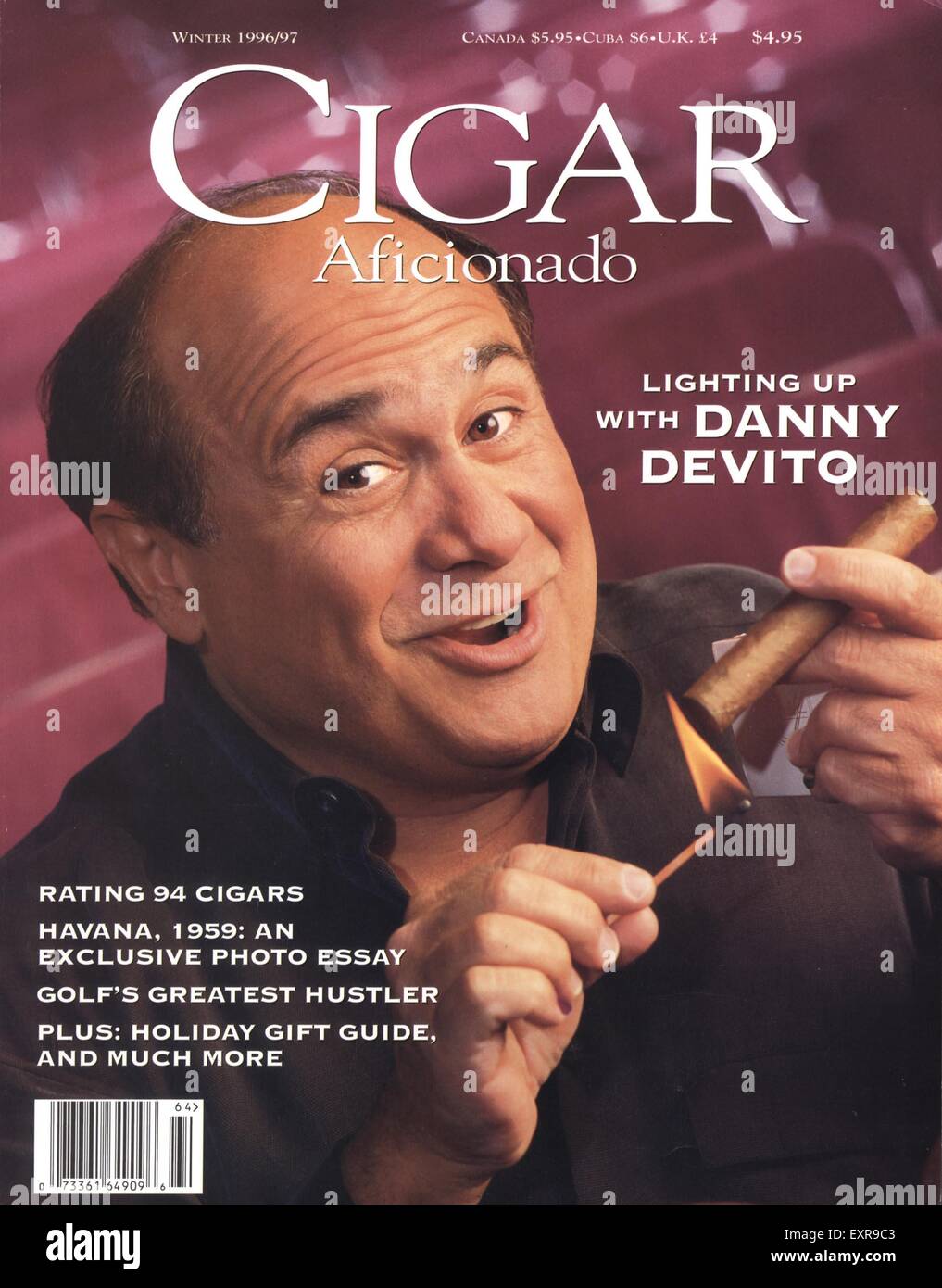 1990s USA Cigar Aficionado Magazine Cover Stock Photo - Alamy