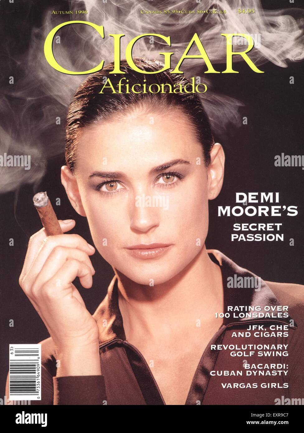 1990s USA Cigar Aficionado Magazine Advert Stock Photo - Alamy