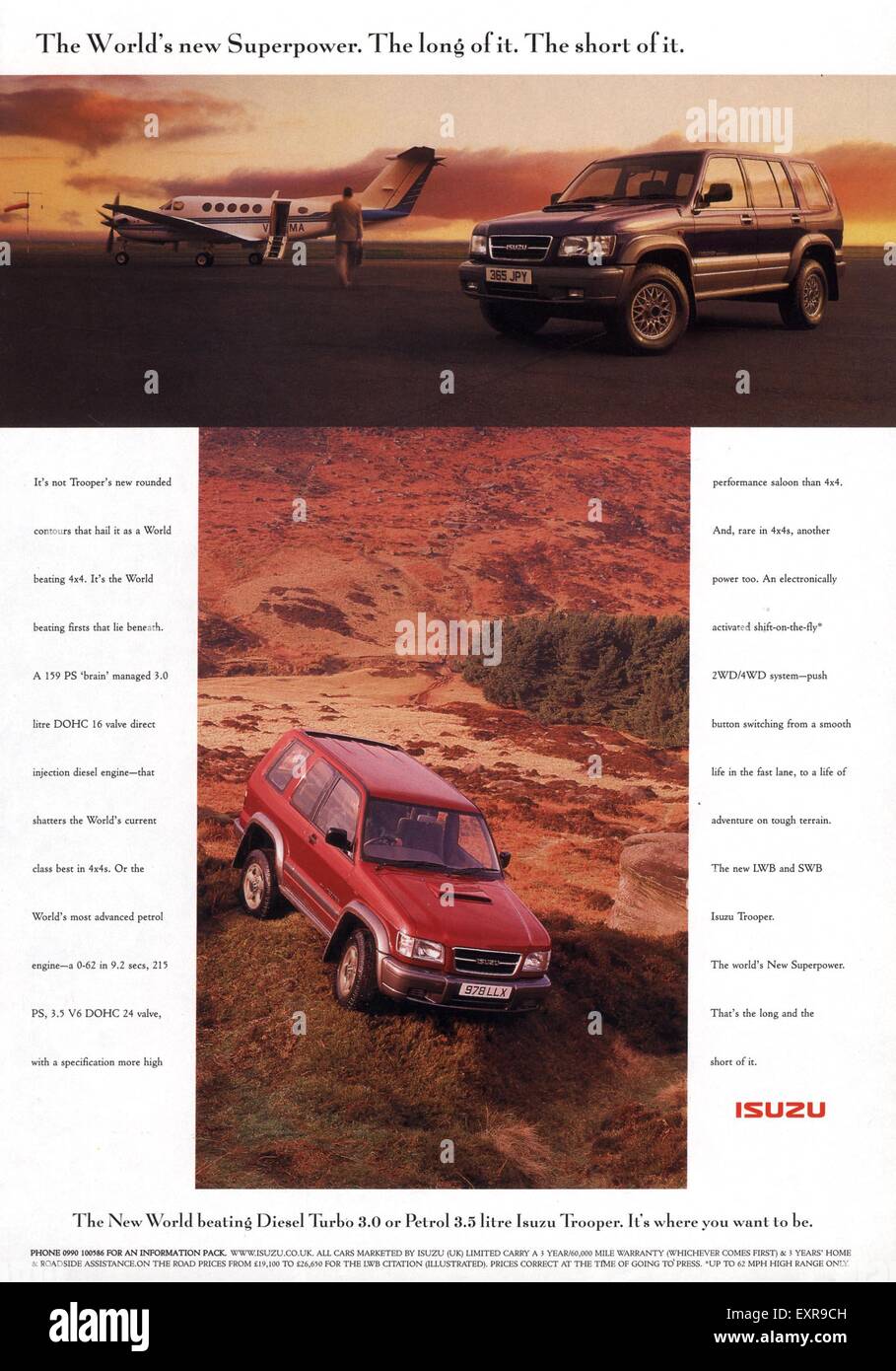 1990s UK Isuzu Magazine Advert Stock Photo - Alamy