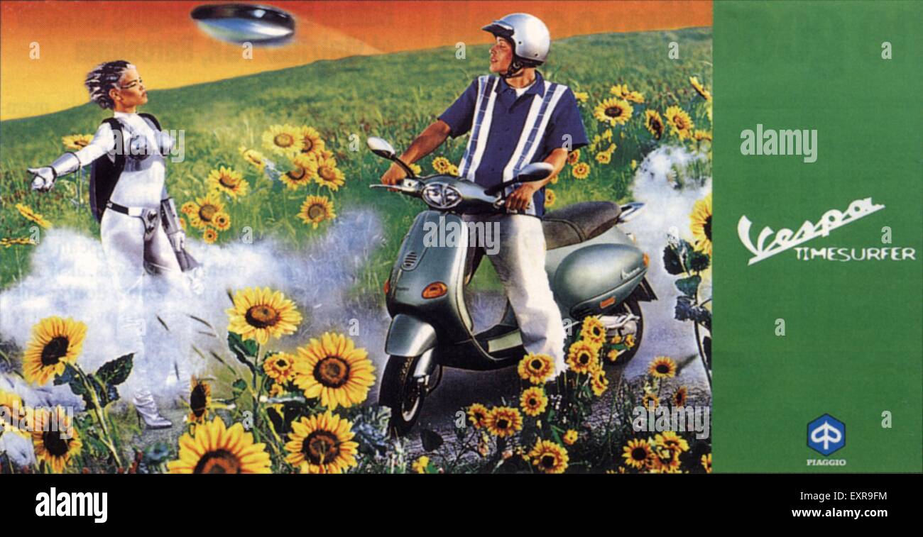 1990s UK Vespa Magazine Advert Stock Photo - Alamy