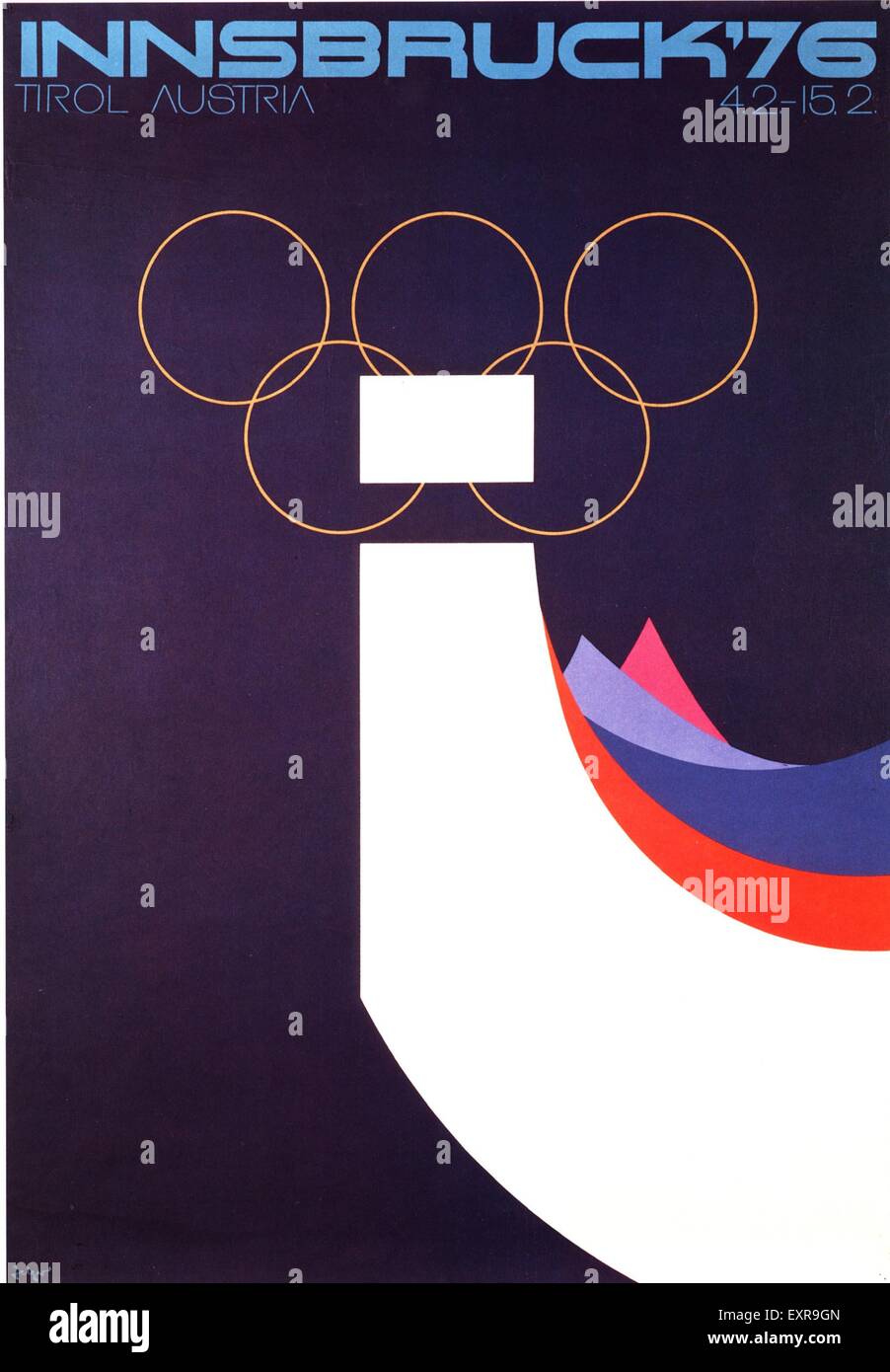 1970s Austria Olympic Games Poster Stock Photo - Alamy