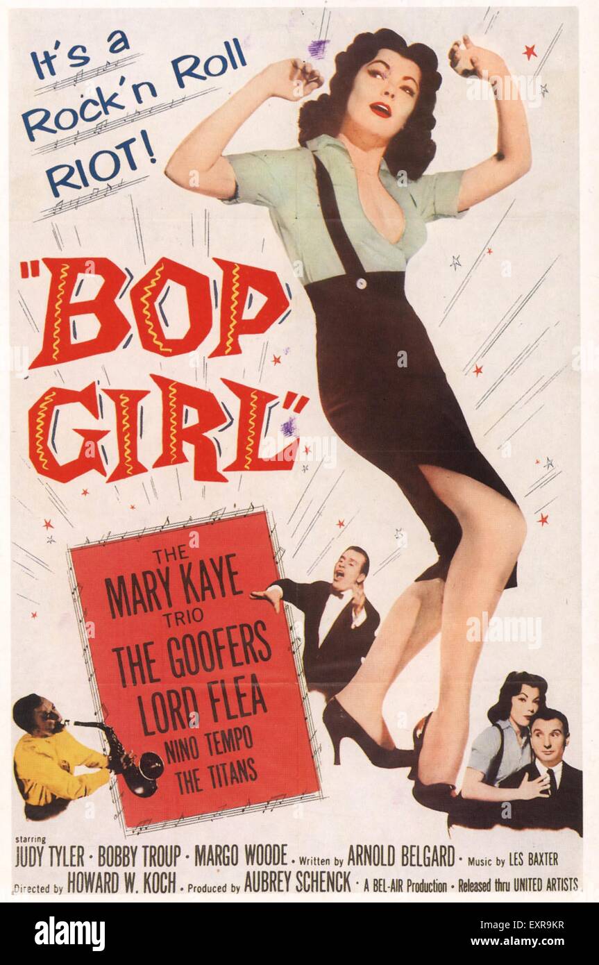 1950s USA Bop Girl Film Poster Stock Photo - Alamy