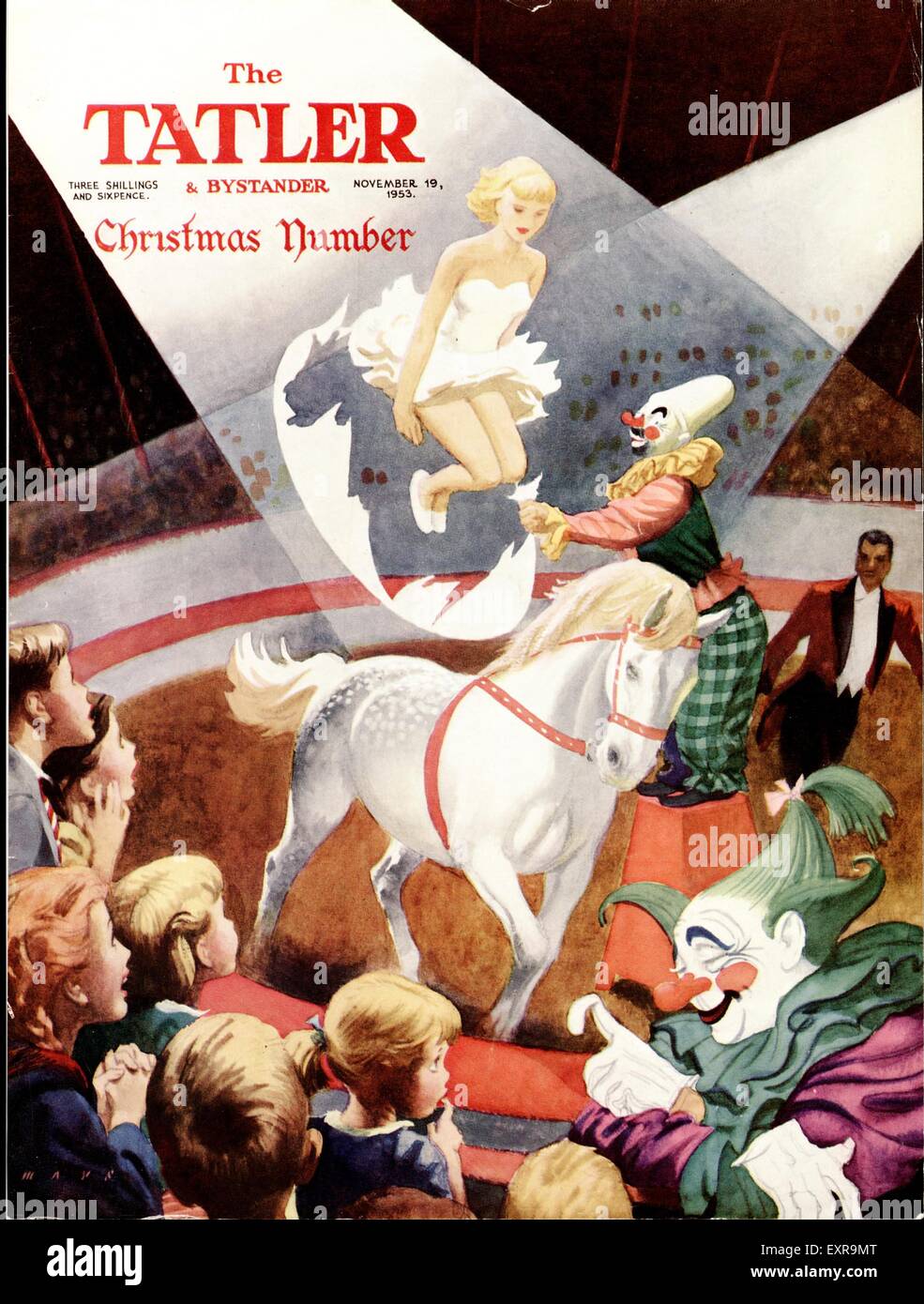 1950s UK Christmas Magazine Cover Stock Photo - Alamy