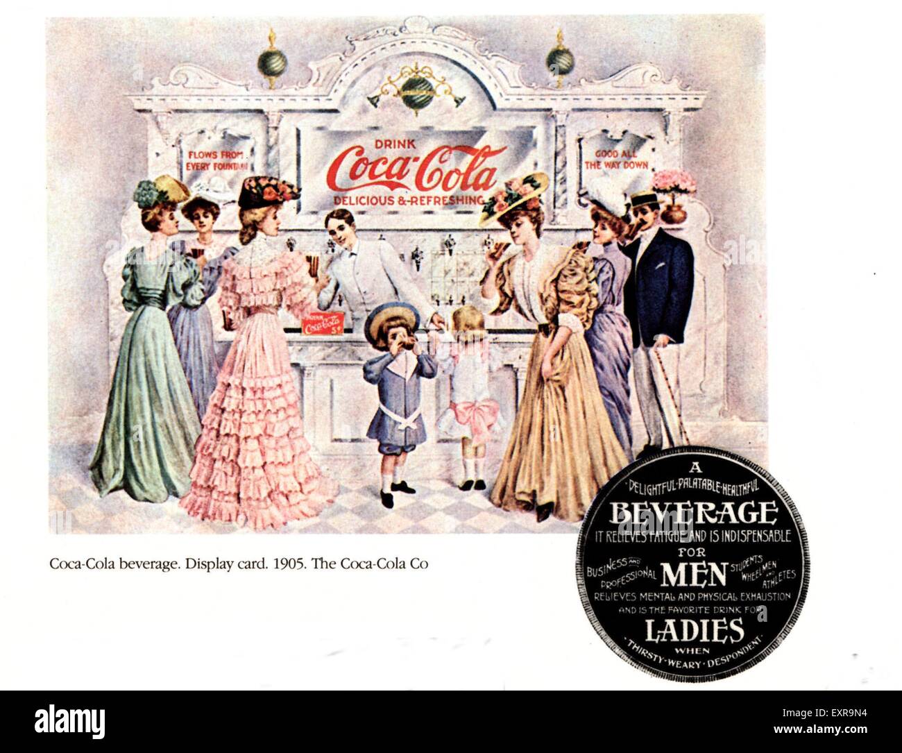 1900s USA Coca-Cola Magazine Advert Stock Photo - Alamy